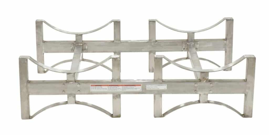 Vestil DRUM-RACK-2-SS Stainless Steel Stackable Drum Rack - Material ...