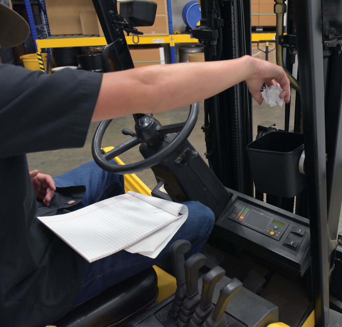 Vestil FTA-P-MSB-198 Plastic Fork Truck Magnetic Storage Bin