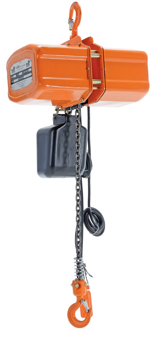 Vestil H-10000-1 Steel Economy Chain Hoist With Chain Container 1 Phase ...